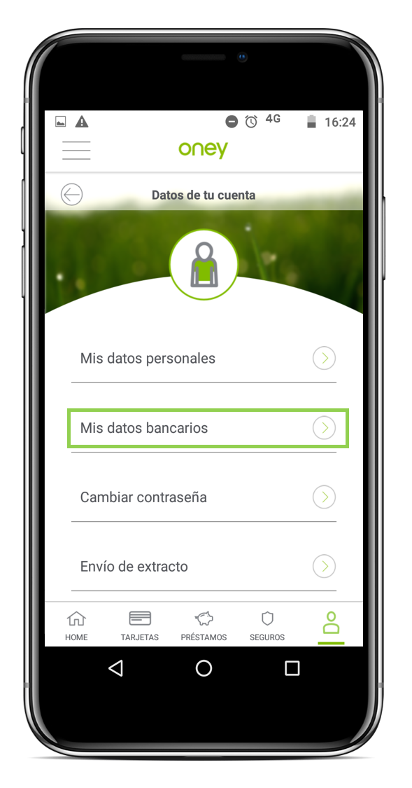 Cómo cambiar el número de cuenta bancaria asociado | Oney